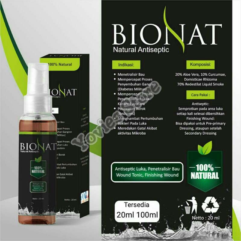 Jual Obat Luka Kanker Gangren Diabetes Herbal - Bionat Spray Penghilang ...