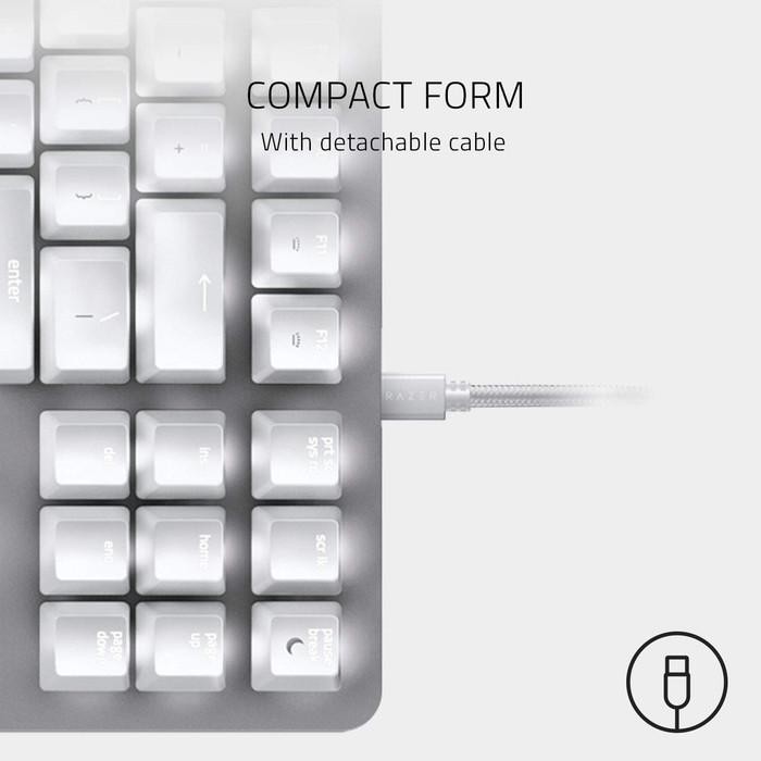 Jual RAZER BLACKWIDOW LITE MERCURY WHITE TKL MECHANICAL GAMING KEYBOARD ...