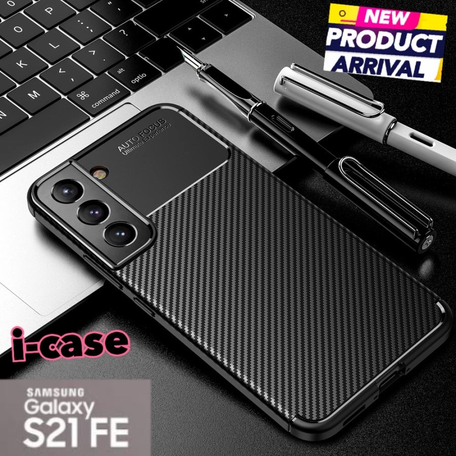 Jual S21 FE 5G Case soft Style Carbon S21 Fan Edition Samsung Galaxy ...