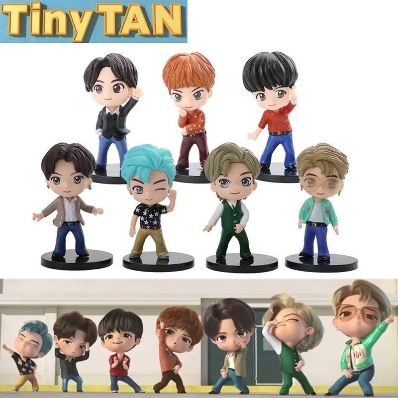 Jual NEW Action figure BTS TinyTan Dynamite Dance / Bangtan boys KPOP KOREA SET ORI | Shopee ...