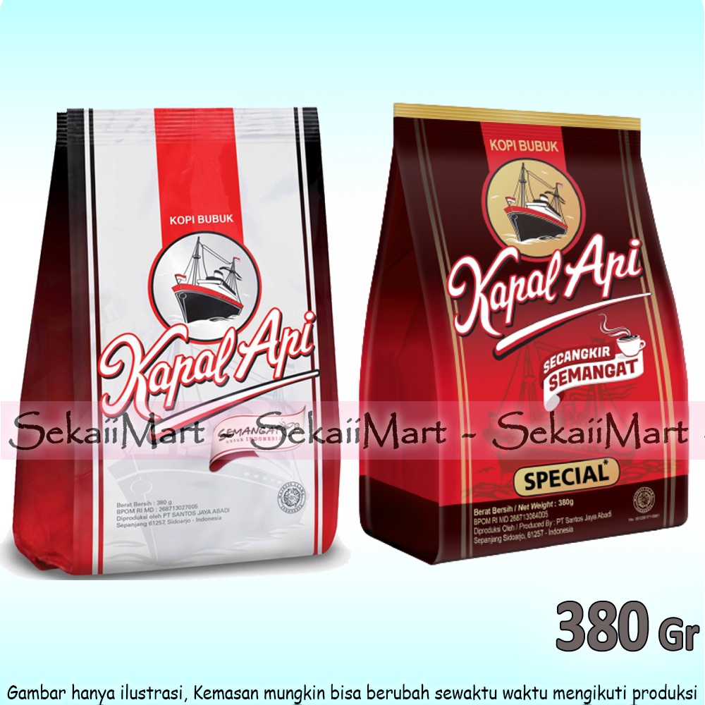 Jual KAPAL API Special Merah / Silver 380g - KapalApi Kopi Hitam Bubuk ...