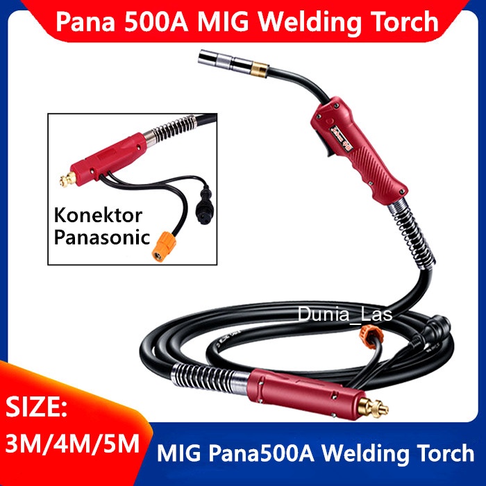 Jual 1SET MIG Tipe Panasonic 500A Stang Las Welding Torch CO CO2 3M 4M 5M 3 4 5 Meter | Shopee ...