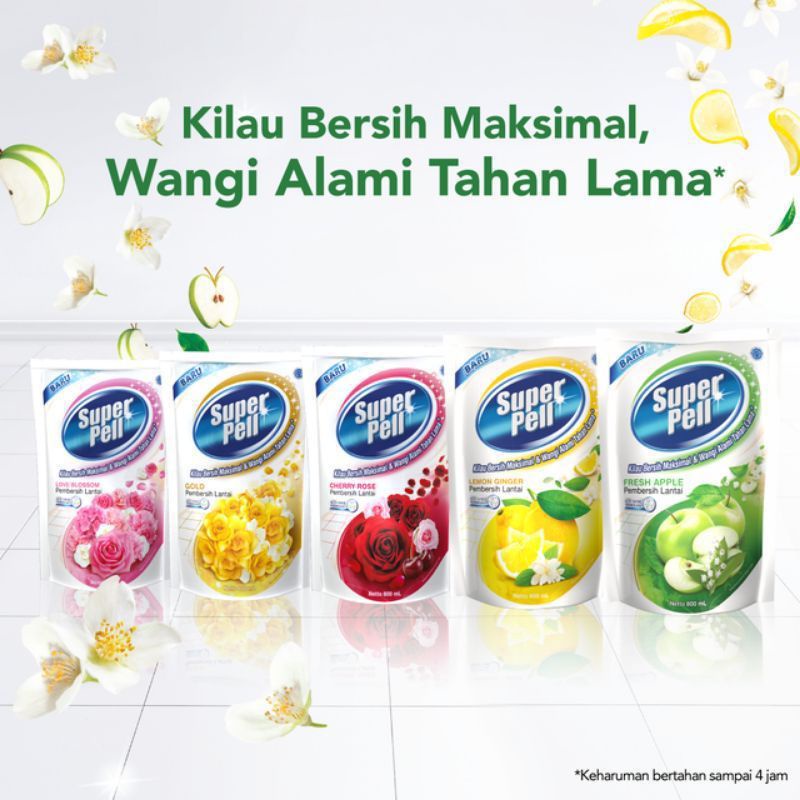 Jual Super pell / Superpell Pembersih Lantai 770 ml All Varian | Shopee ...