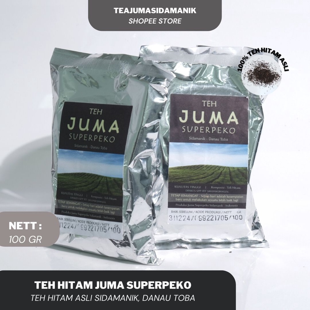 Jual Teh Juma Sidamanik Teh Hitam Superpeko Teh Kesehatan (100 gr) | Shopee Indonesia
