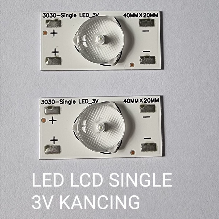 Jual LAMPU BACKLIGHT LED TV 1 MATA 3 VOLT | Shopee Indonesia