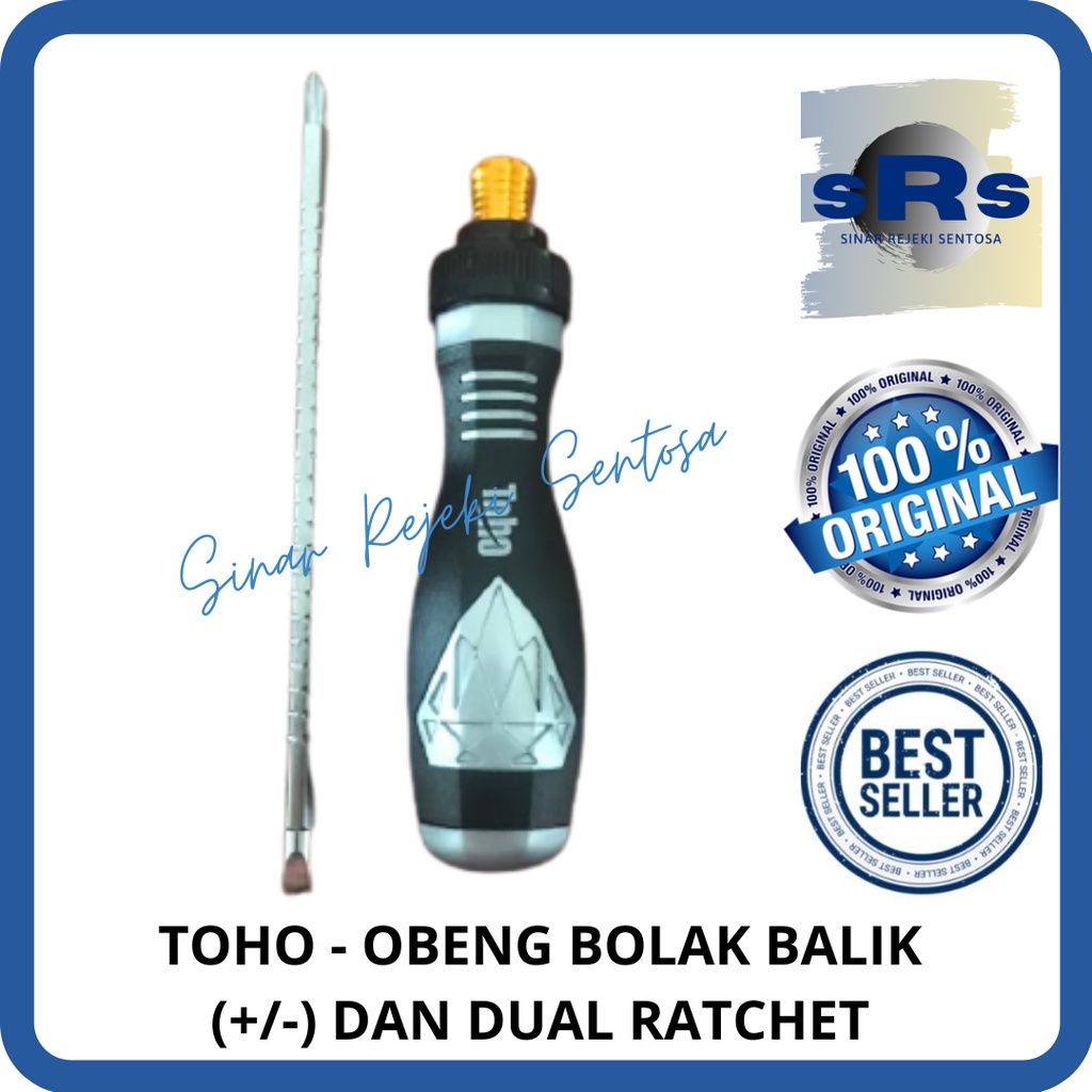 Jual TOHO - OBENG BOLAK BALIK DAN DUAL RATCHET PREMIUM | Shopee Indonesia