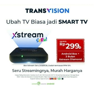 Jual TRANSVISION XSTREAM ANDROID TV BOX RAM 2GB ROM 8GB | Shopee Indonesia
