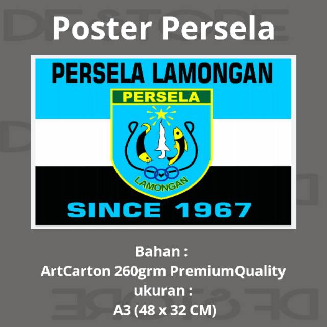 Jual Poster Persela Lamongan Art cartoon A3+ | Shopee Indonesia