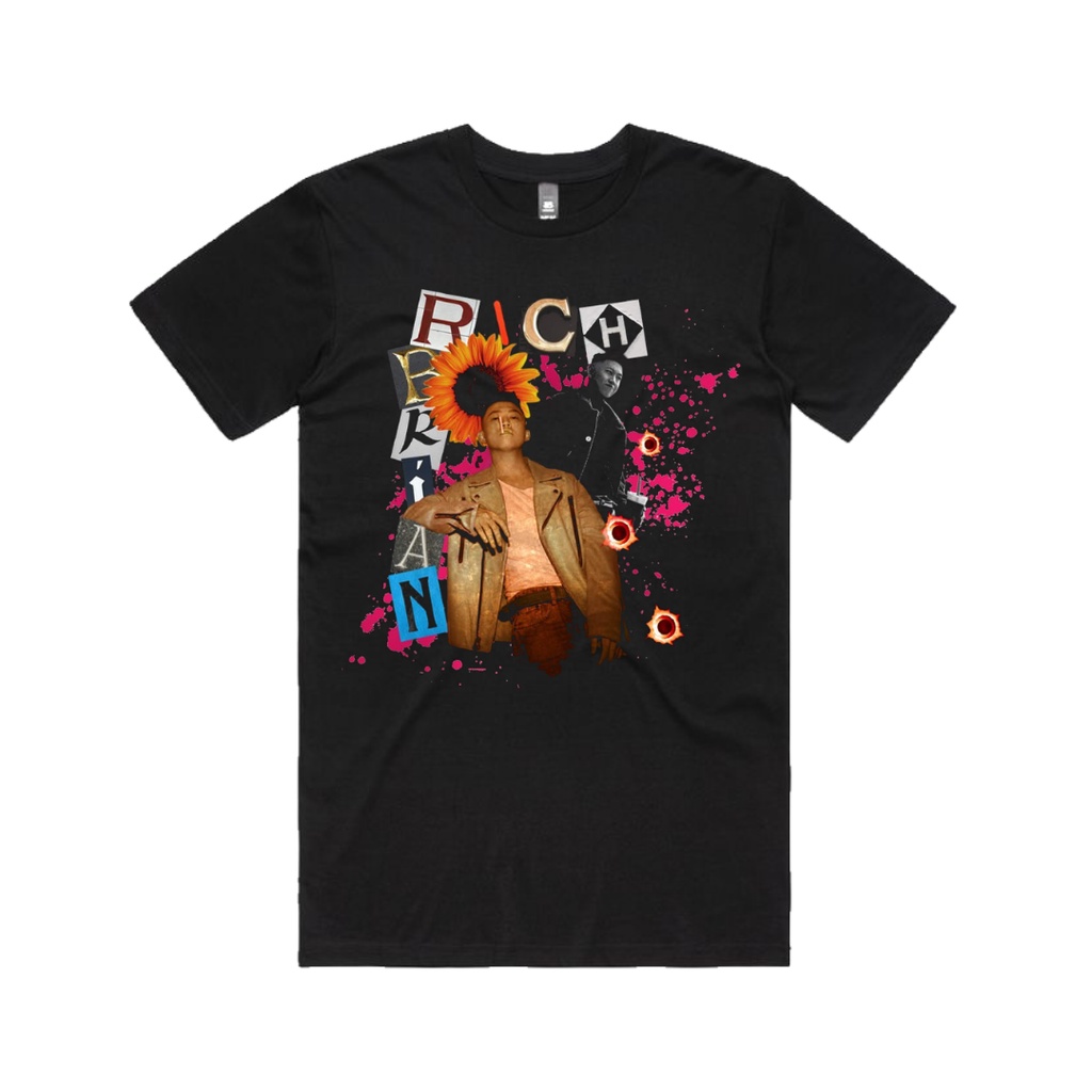 Jual Psycho Crucify "Rich Brian" Reguler T-Shirt | Black | Kaos Rich ...