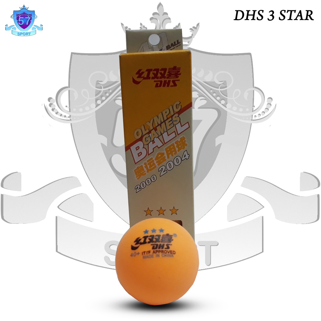 Jual Bola Ping Pong Tenis Meja DHS 3 Star | Shopee Indonesia