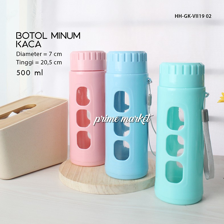 Jual Botol Minum Kaca Botol Kaca Tempat Minum Beling 500 ml (8921 ...