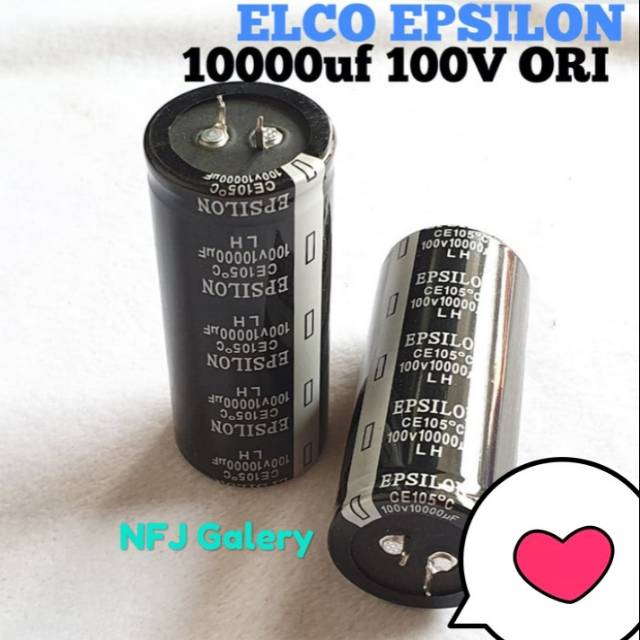 Jual ELCO EPSILON 10000uf 100V Original 100% Epsilon Bombardir ...