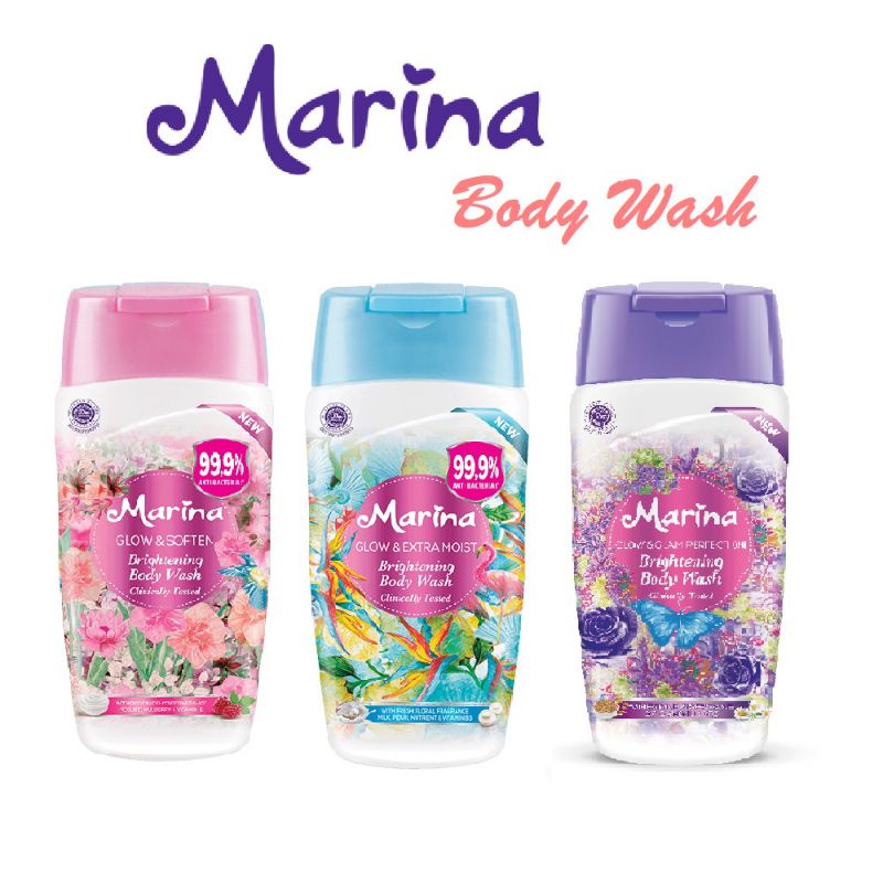 Jual Marina Brightening Body Wash 95ml | Shopee Indonesia
