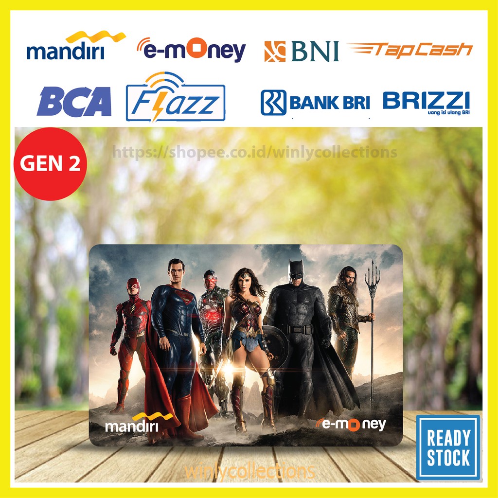 Jual KARTU EMONEY ETOLL SUPERHERO DC COMIC FLAZZ BCA GEN 2 MANDIRI ...