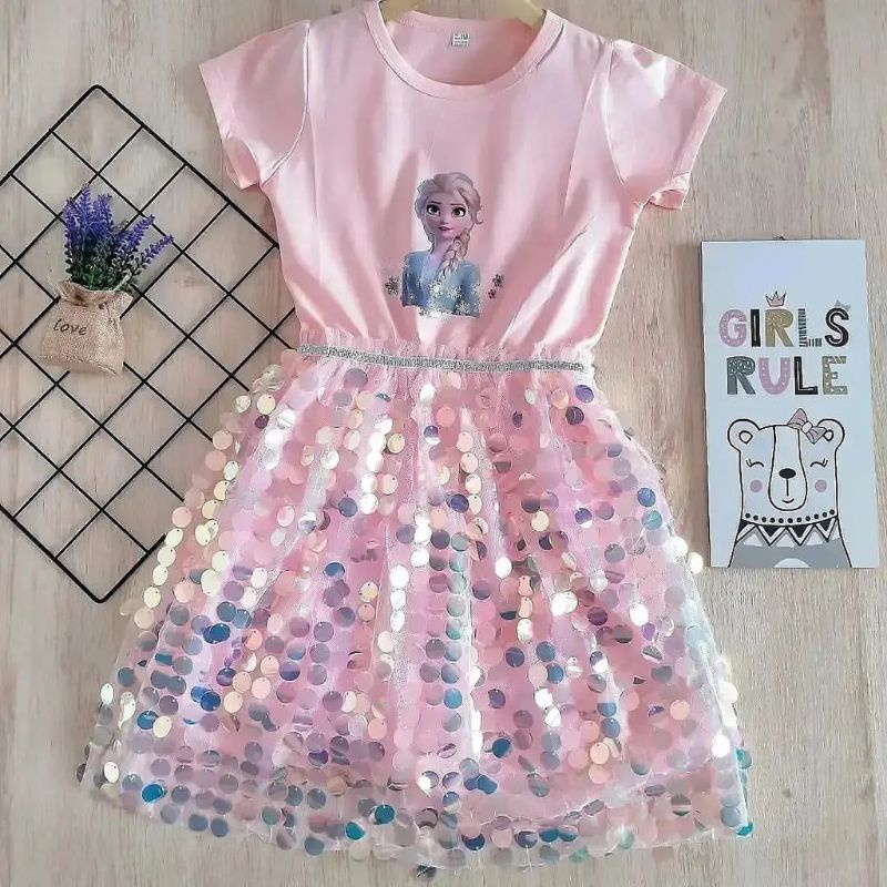 Jual DRESS ELSA FROZEN IMPORT / DRESS ANAK ELSA / DRESS FROZEN CANTIK ...