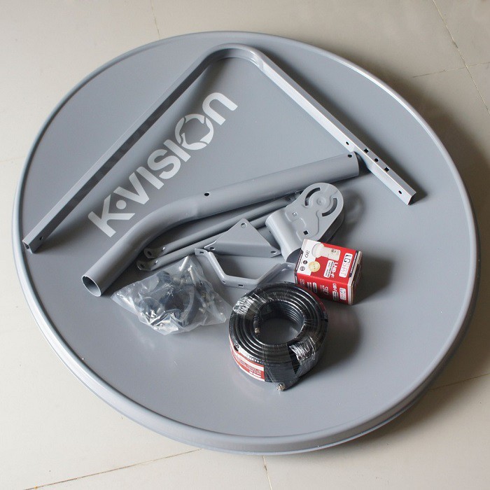 Jual Paket Kvision Parabola Mini Komplit Set 90CM Payung Dish Satelit ...