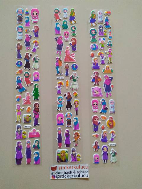Jual Stiker timbul HIJAB / TEMA MUSLIM 5x30cm | Shopee Indonesia