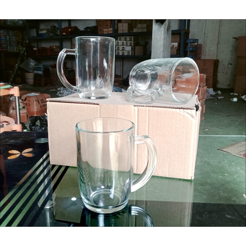 Jual Gelas Mug Kaca Gagang Gendut Per 1 pcs | Shopee Indonesia