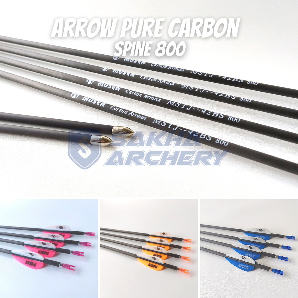 Jual Arrow Musen Pure Carbon ID 4.2mm Spine 800 - MSTJ 42BS | Shopee ...
