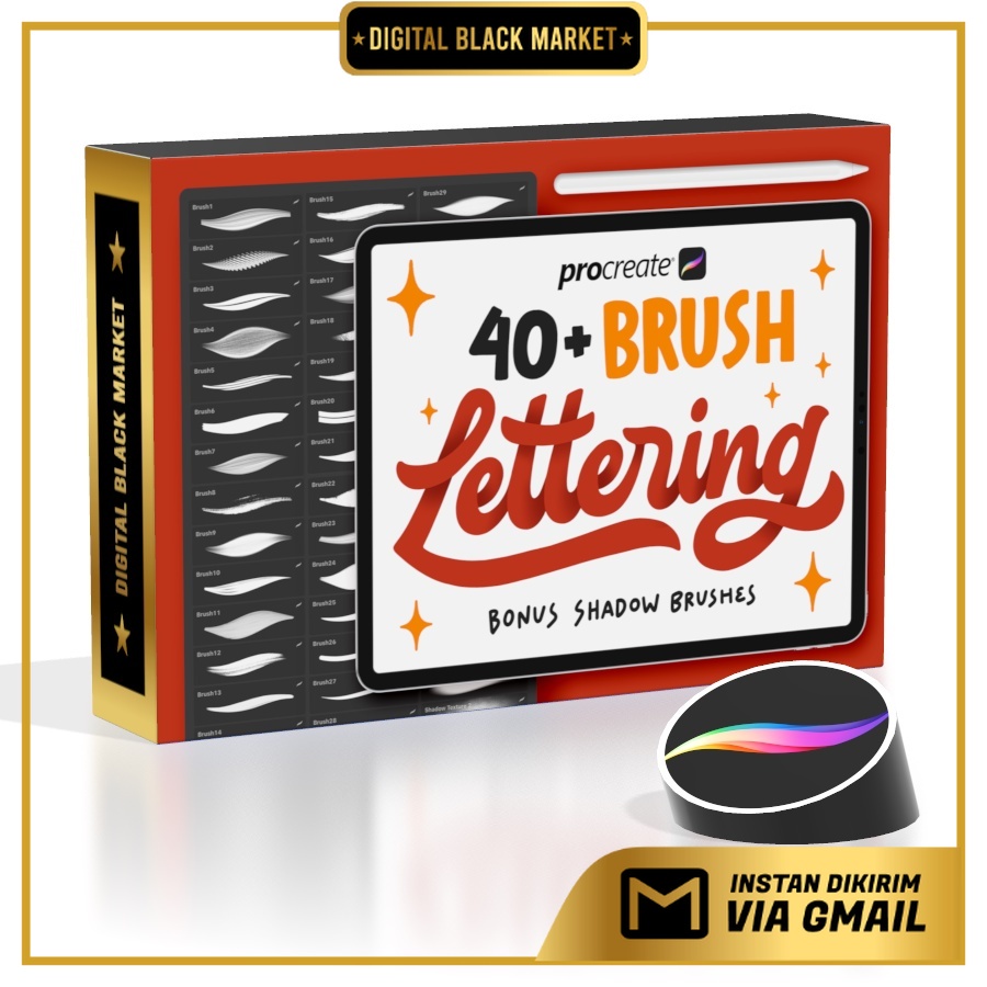 Jual 40 - Procreate Lettering Brushes | Shopee Indonesia