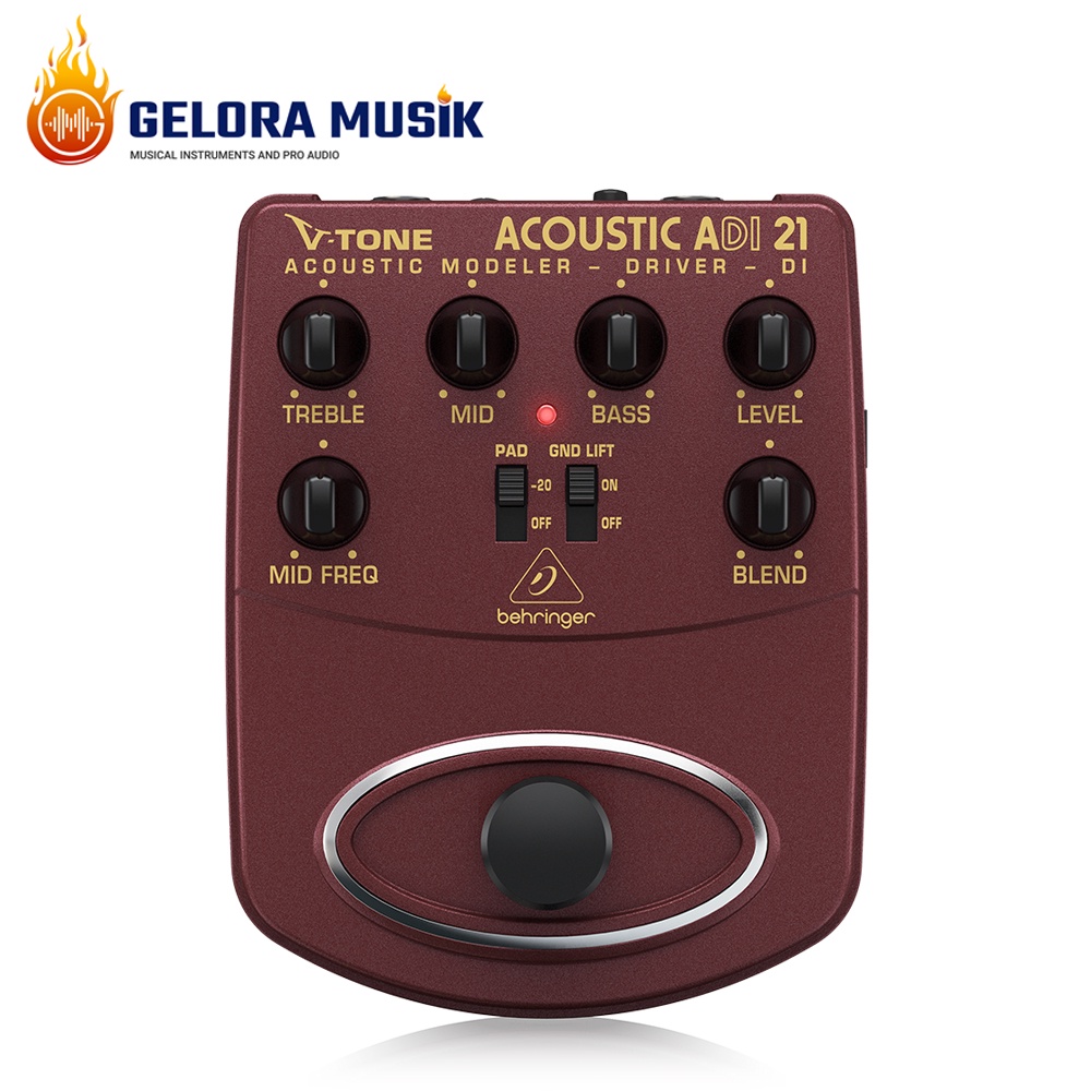 Jual Behringer ADI21 Acoustic Amp Modeler/Direct Recording Preamp/DI ...