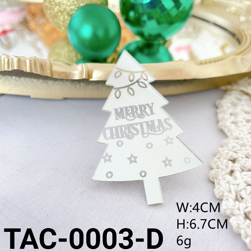 Jual GT-TAC-0003 Topper akrilik christmas pohon natal frozen snowflakes ...