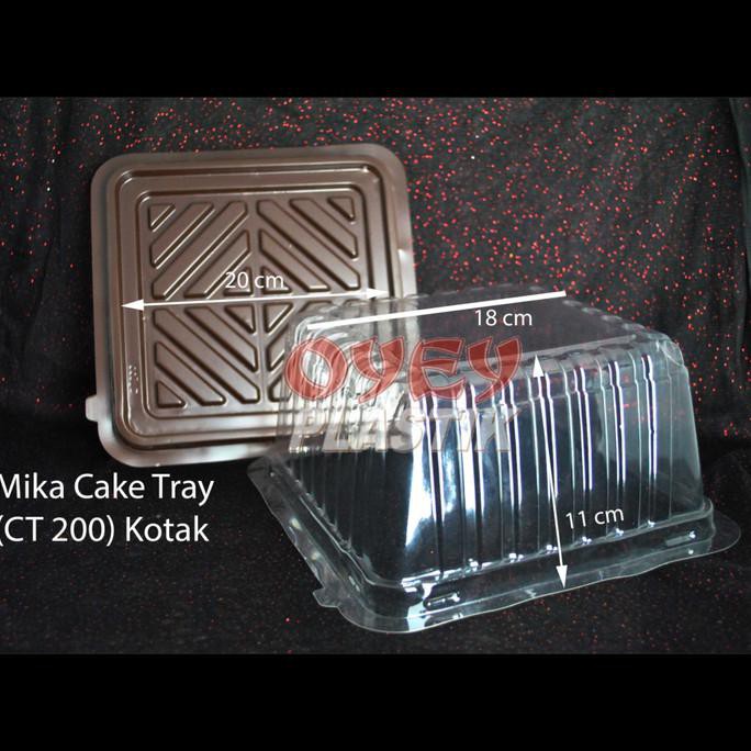 Jual Open Ds] (Isi 10) Mika Cake Tray Kotak (Ct 200) - Tempat Bolu ...