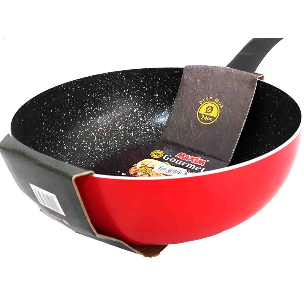 Jual MAXIM DEEPWOK IH GOURMET 24CM | Shopee Indonesia