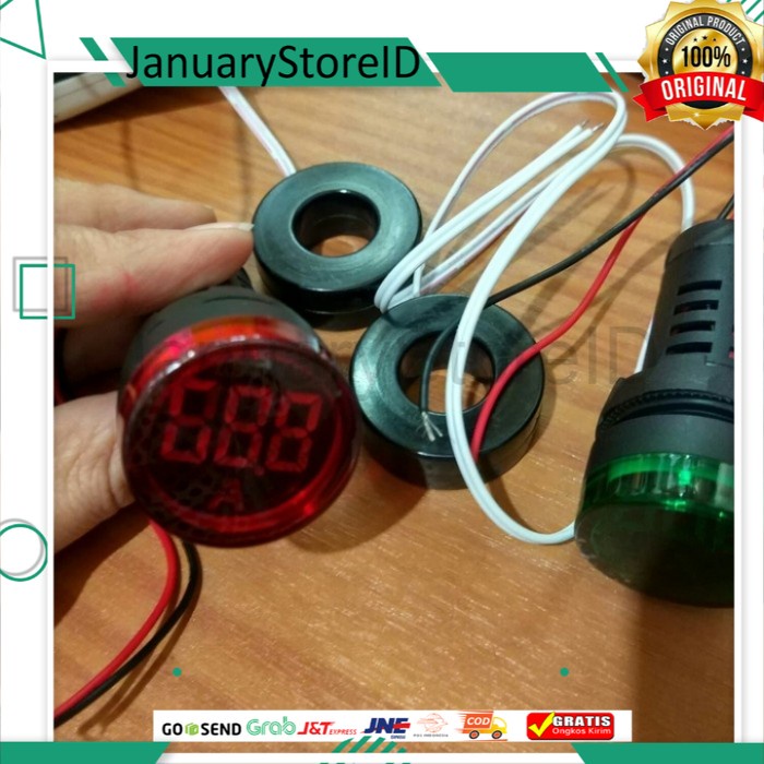 Jual PILOT LAMP AMPERE METER LED INDIKATOR 220V - Merah | Shopee Indonesia