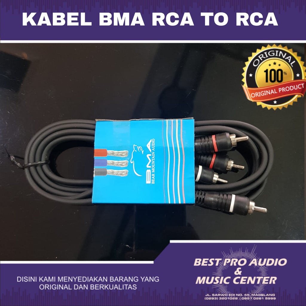 Jual KABEL RCA TO RCA BMA | Shopee Indonesia