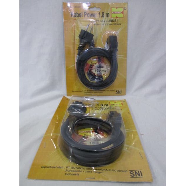 Jual Kabel Power Multi Fungsi KITANI 3x0.75mm2/Kabel AC Komputer ...