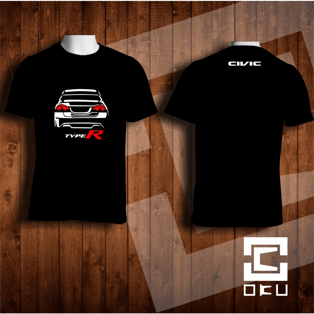 Jual sablon kaos satuan Honda Civic type R - kaos sablon nama Pria ...