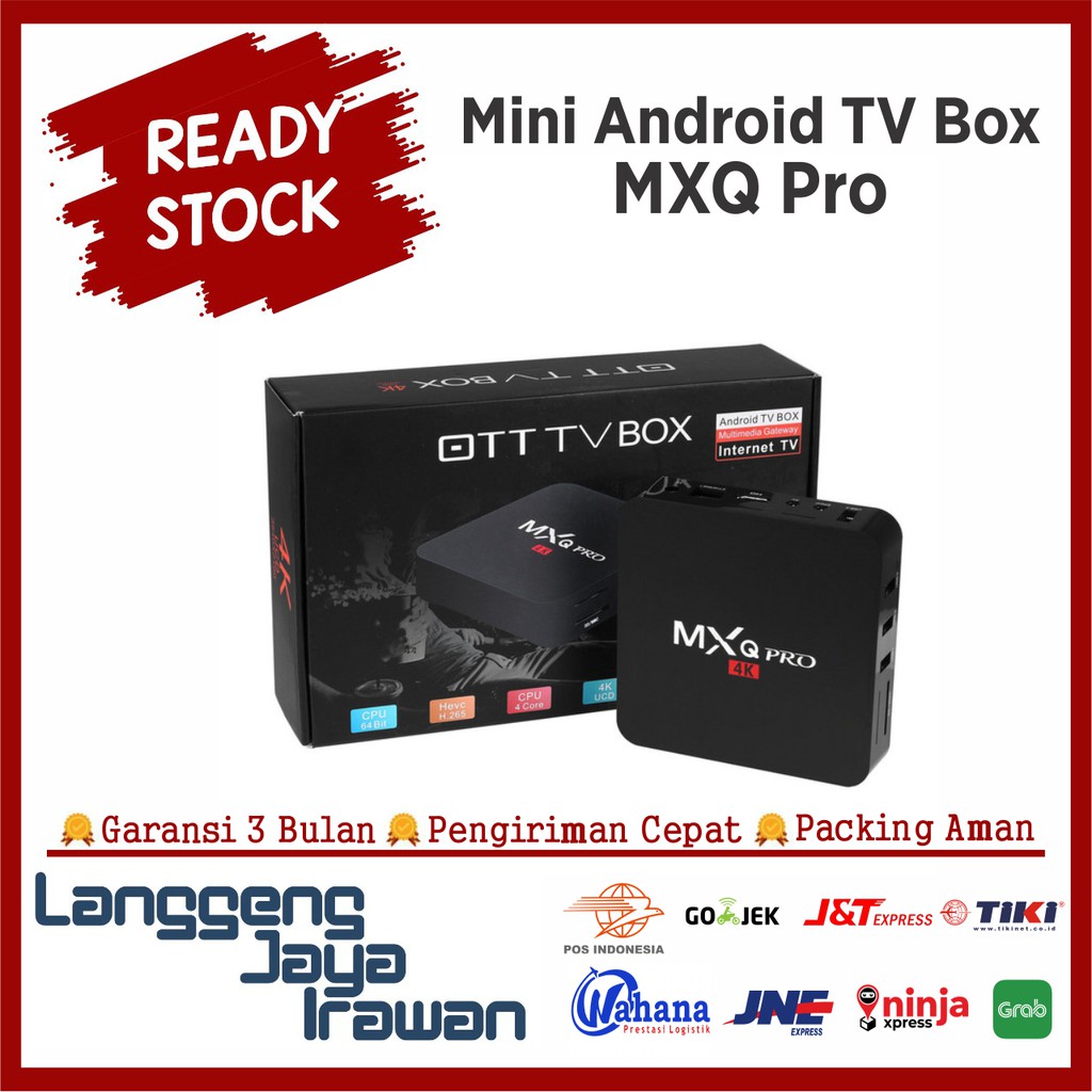 Jual Ready Mini Android TV Box MXQ Pro 1GB 8GB Support 4K Full HD Smart ...