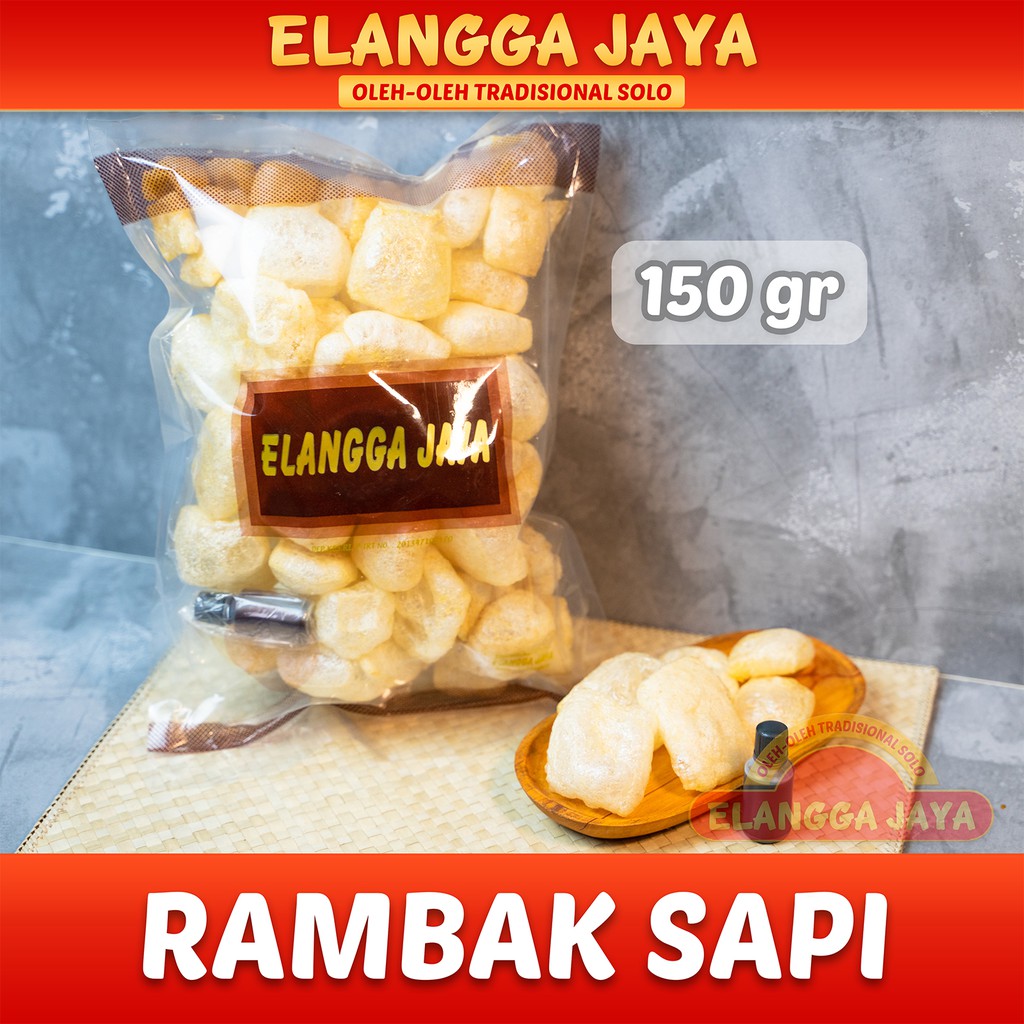Jual Kerupuk Kulit Rambak Sapi Matang Original 150 gr | Shopee Indonesia