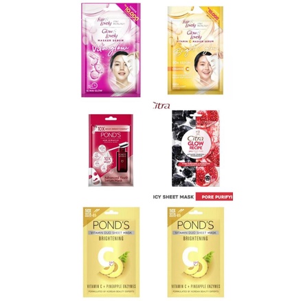 Jual FAIR & LOVELY / GLOW & LOVELY Multivitamin Serum Sheet Mask 20g | Shopee Indonesia
