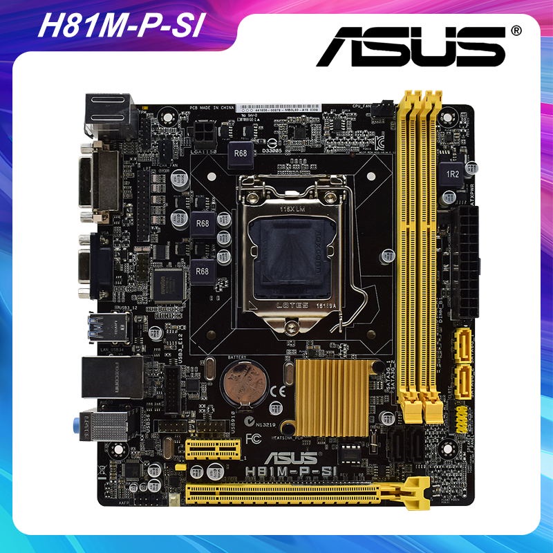 Jual PREORDER ASUS H81M-P-SI Motherboard 1150 Motherboard DDR3 Xeon E3 1270 v3 Core i5 4670k ...