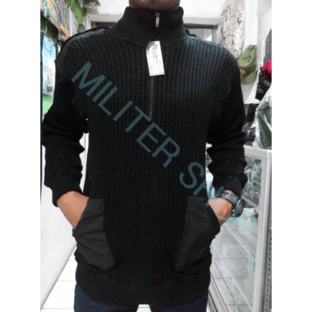 Jual Sweater Hitam - Jaket Brimob - Polisi - Sweater - Army - Airsoft ...