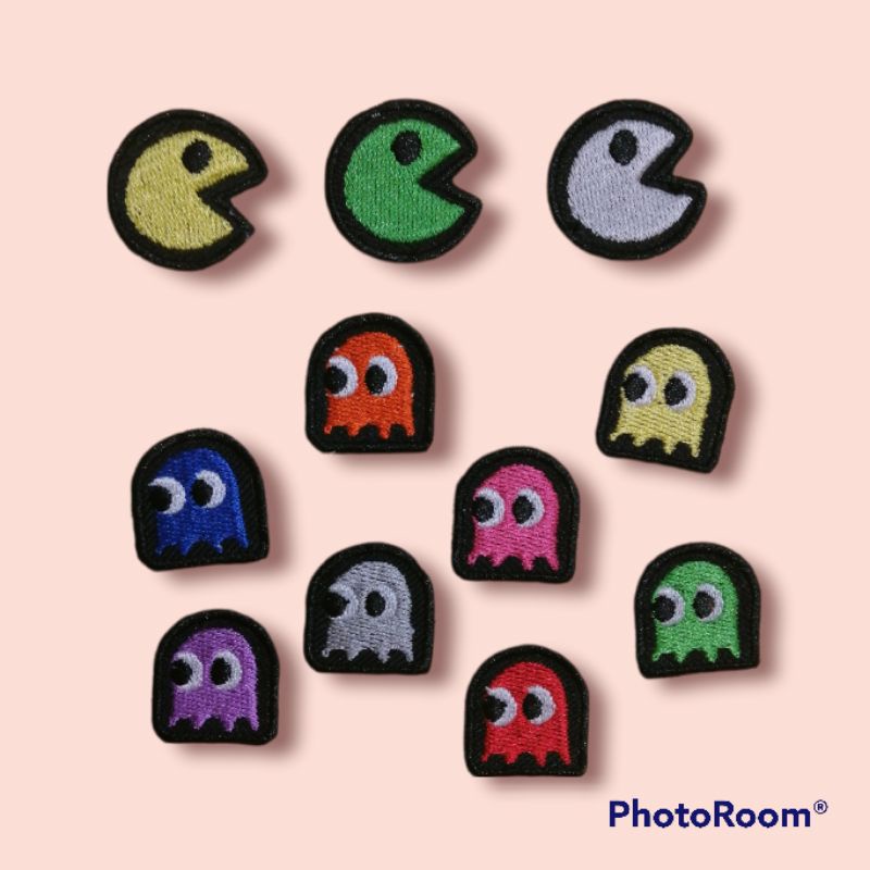 Jual Iron Patch Set Pacman & Ghost (11 pcs) | Shopee Indonesia