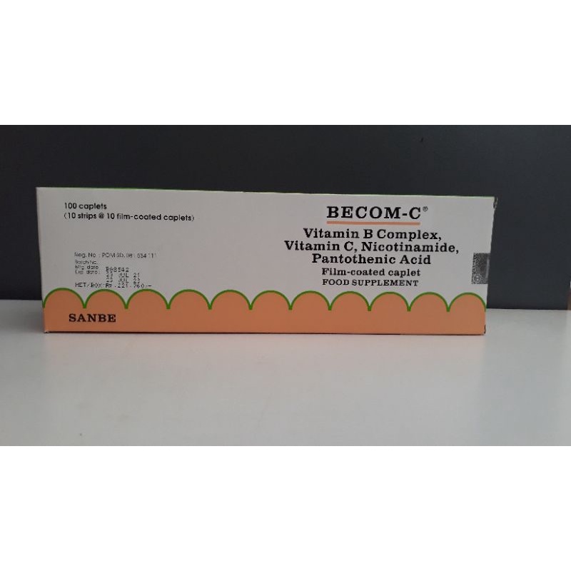 Jual BECOM C Strip @10 kaplet | Multivitamin dan Mineral | Shopee Indonesia