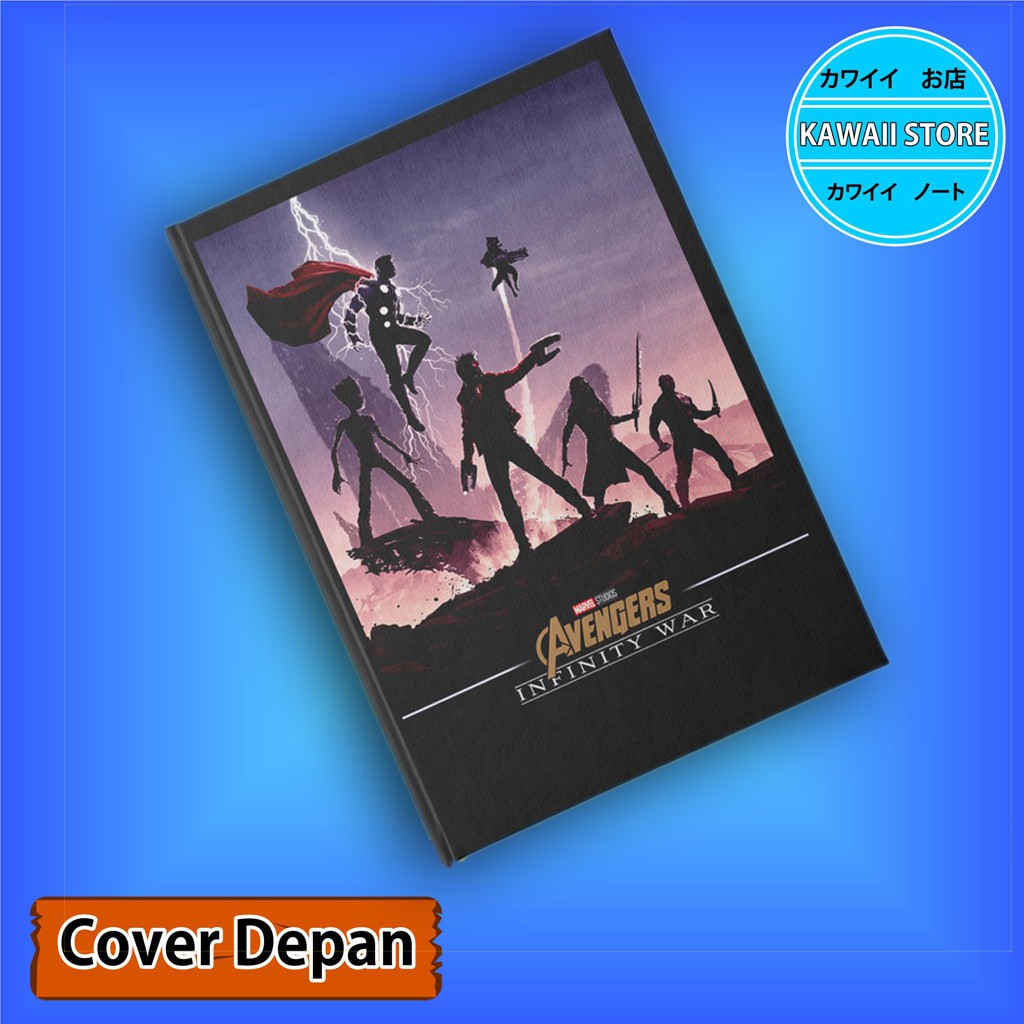 Jual Notebook / Pocket book Hard Cover Film Marvel Avengers INFINITY ...