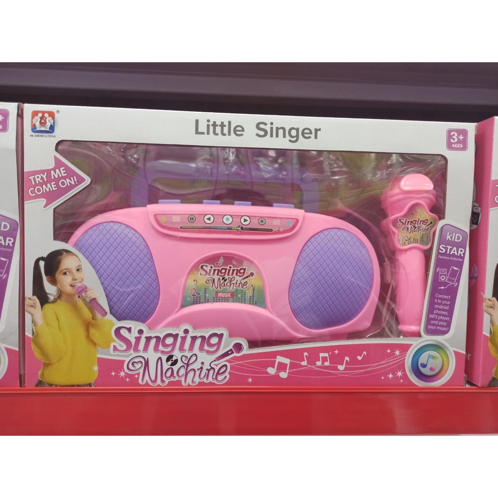 Jual Mainan Anak Karaoke Singing Machine Lilttle Singer Singer Stereo ...