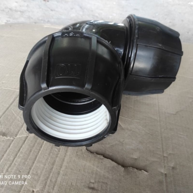 Jual Elbow HDPE 4inch | Fitting HDPE 4 inch | Equal Knee HDPE 110mm by ...