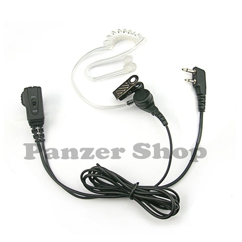 Jual Earphone walkie talkie FBI Spiral Tube With PTT / VOX Switch ...