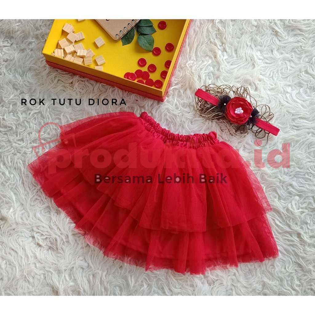 Jual ROK TUTU ANAK REMAJA WARNA MERAH | Shopee Indonesia