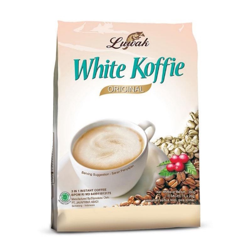 Jual Kopi Luwak Rasa Original White Coffee (18 pc x20 gr) / Bag ...