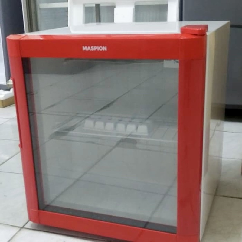 Jual Showcase portable mini bar Maspion USG-063 Kulkas lemari es pintu ...