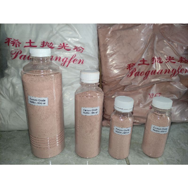 Jual Cerium Oxide Pink Putih Serbuk poles kaca | Shopee Indonesia