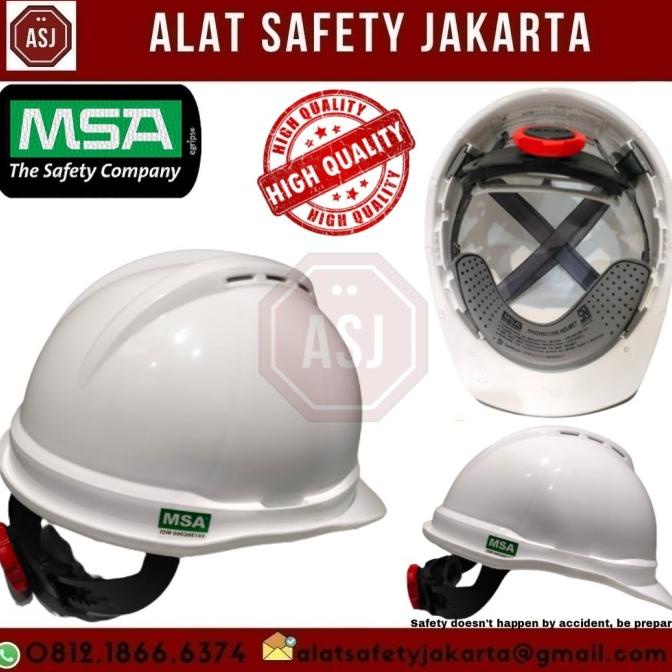 Jual (BISA COD) Helm Proyek MSA Vented Inner Fas Trac / Safety Helmet ...