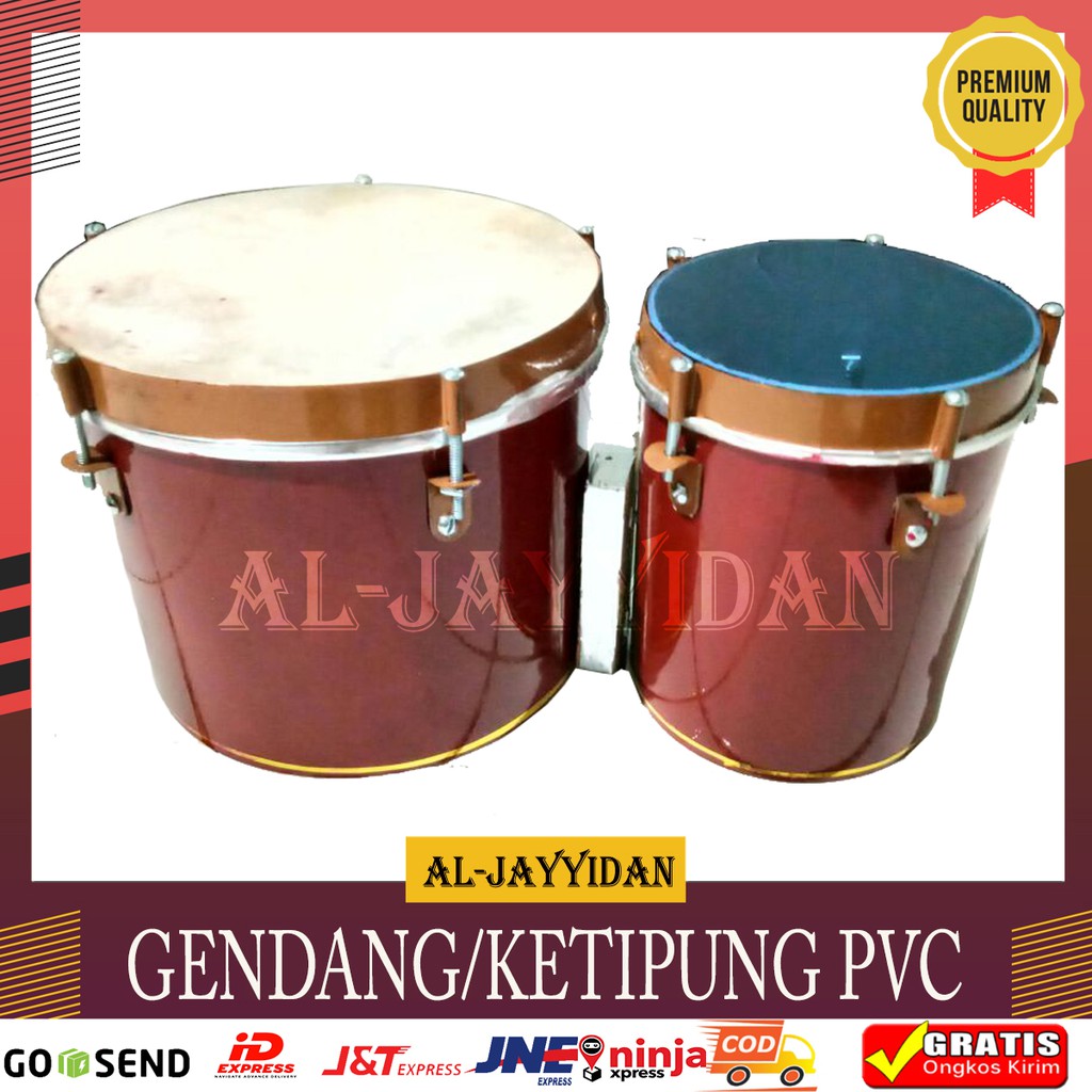 Jual Ketipung Kendang Gendang Dangdut Paralon PVC (Kulit+Mika) | Shopee ...