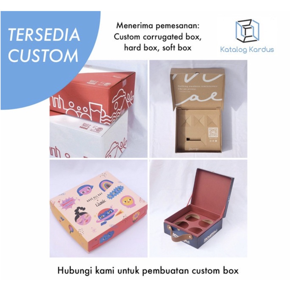 Jual Custom Packaging - Corrugated Box / Hard Box / Soft Box Sablon ...
